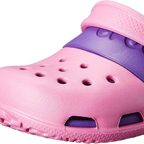 CROCS | Shoes | Crocs Girls Party Pink Neon Purple Electro Ii Slipon ...